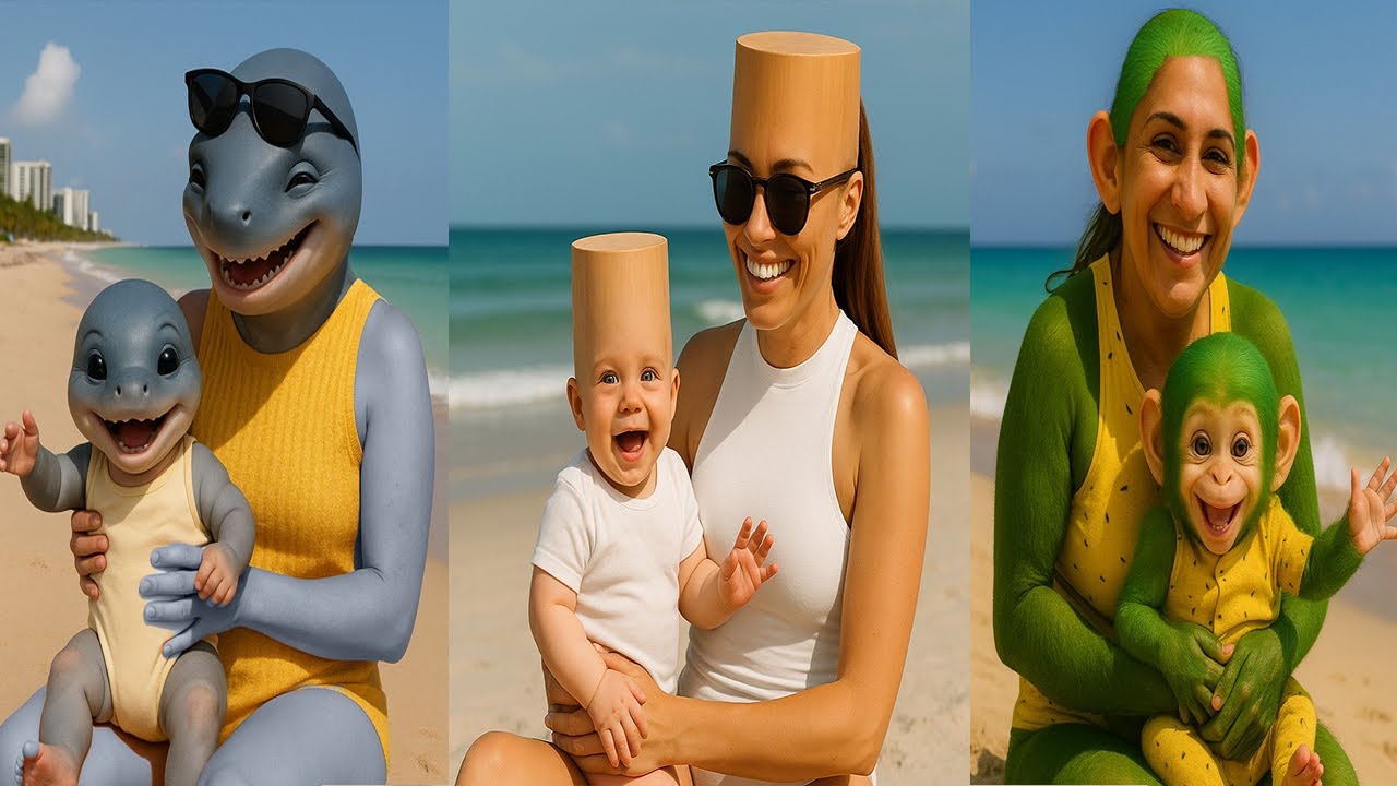 A Brainrot Day At The Beach 🏖️ - YouTube