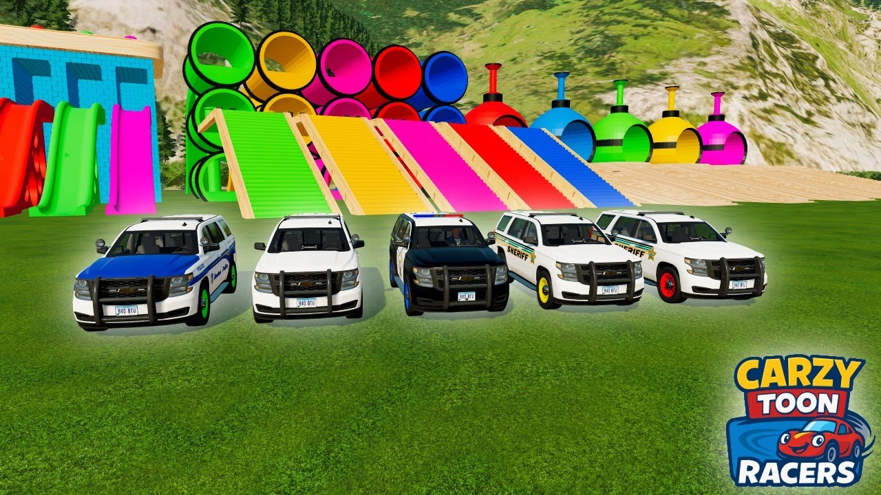 Magic Cars Drive Through Rainbows 🌈 | Learning Colors for Kids - YouTube