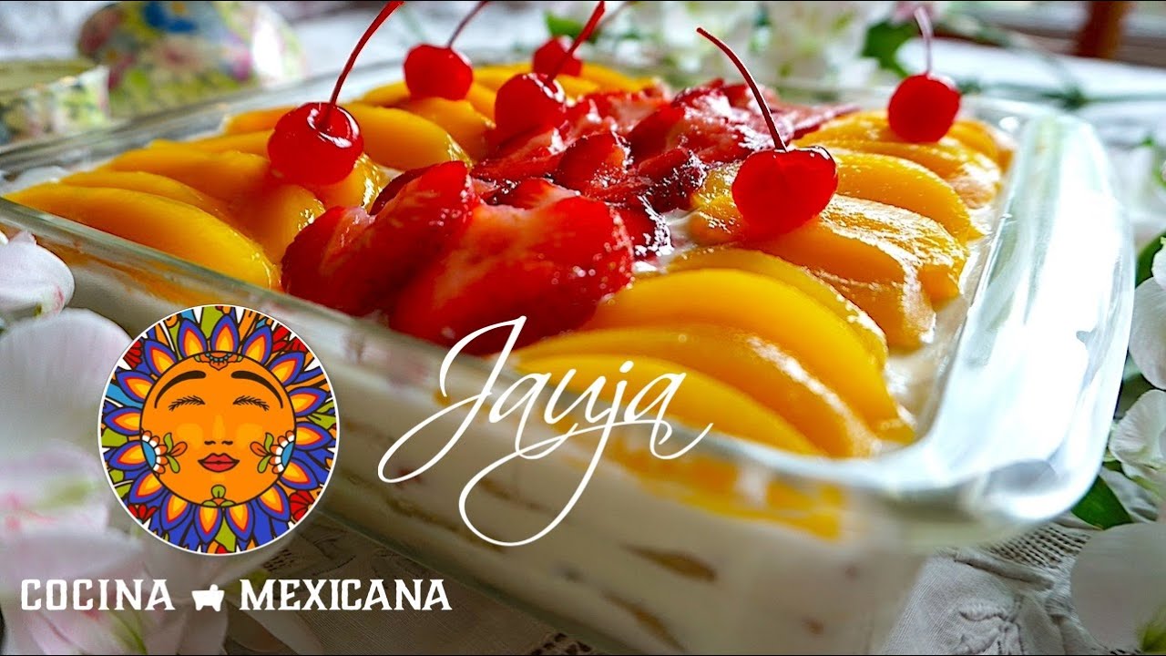 Postre de Galletas Marías con Frutas - YouTube