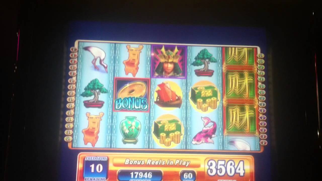SAMURAI MASTER SLOT MACHINE BONUS BIG WIN - YouTube
