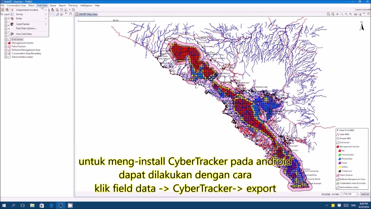 install cyberTracker pada android (SMART conservation software) - YouTube