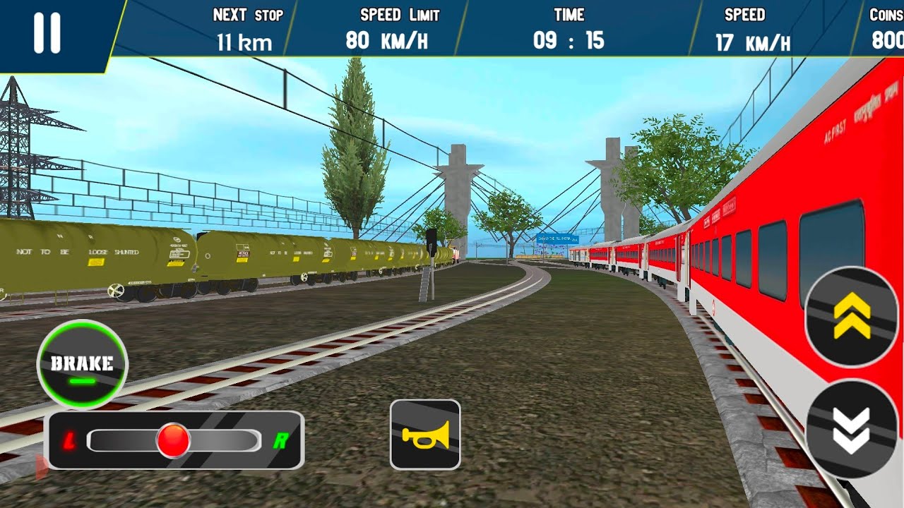 ELECTRIC TRAIN IND RAIL ROAD GAME TRAIN DRIVING GAMEPLAY - YouTube