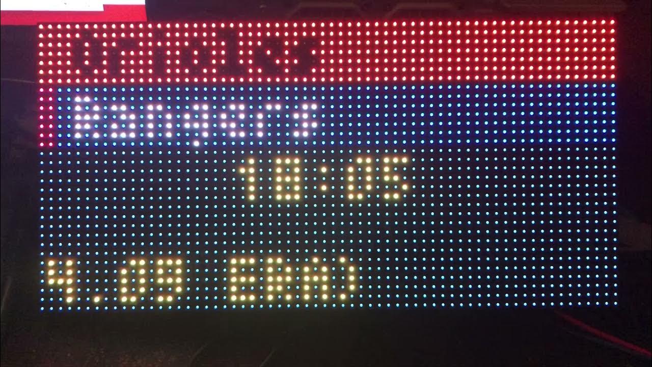 MLB Scoreboard Using Raspberry Pi and a P5 LED Panel - YouTube