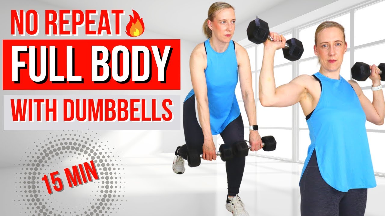 15-Minute Dumbbells Workout To Burn Fat & Build Muscle - YouTube