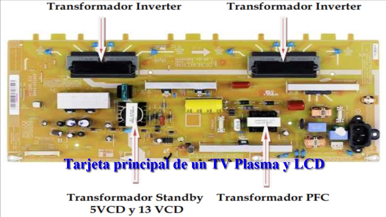 Fuente de alimentación de una TV Plasma y LCD - YouTube
