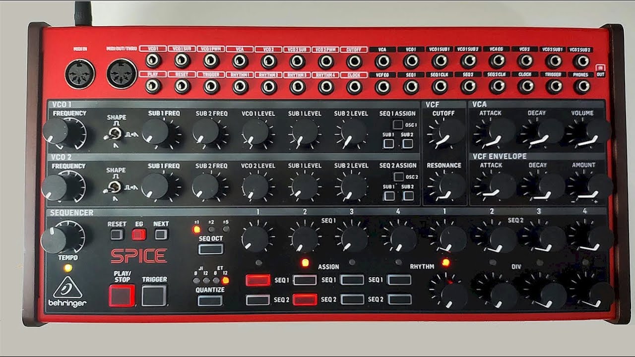 Behringer Spice Synthesizer - YouTube