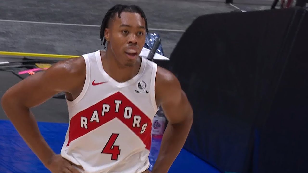 Scottie Barnes SLAMS it over JaVale McGee - Raptors vs Kings | Oct 8 ...