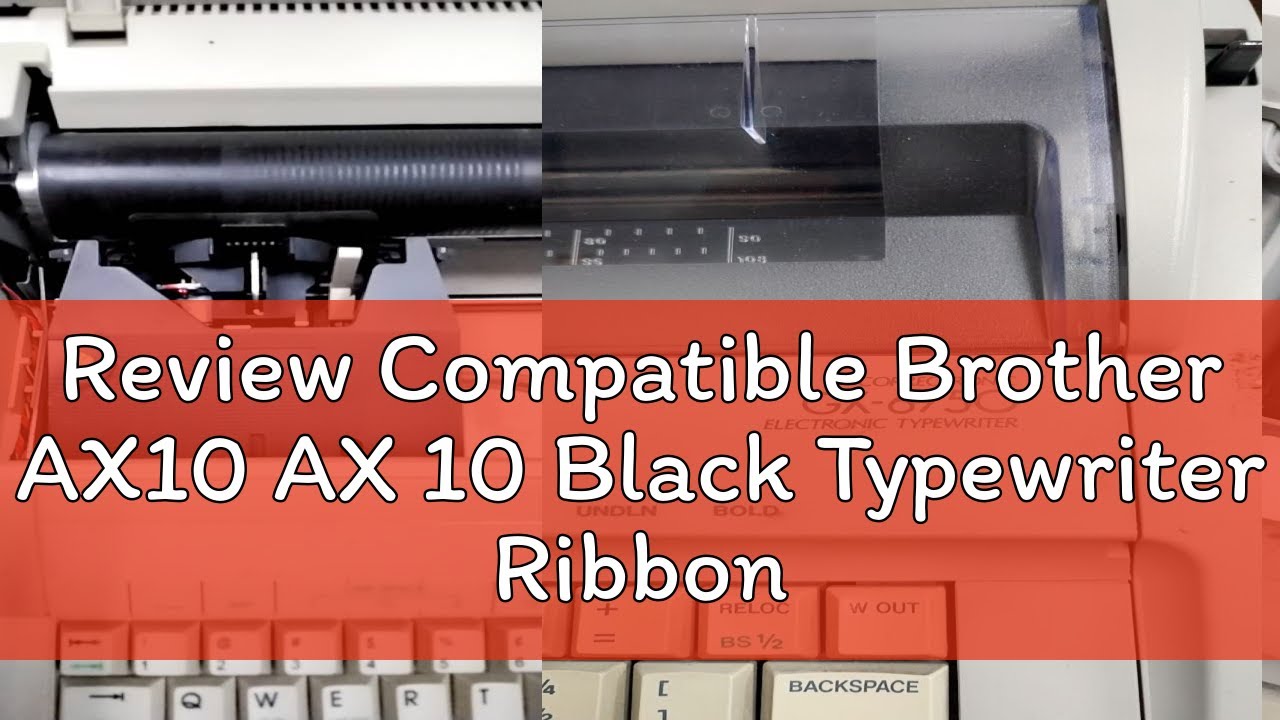 Review Compatible Brother AX10 AX 10 Black Typewriter Ribbon For AX10 ...