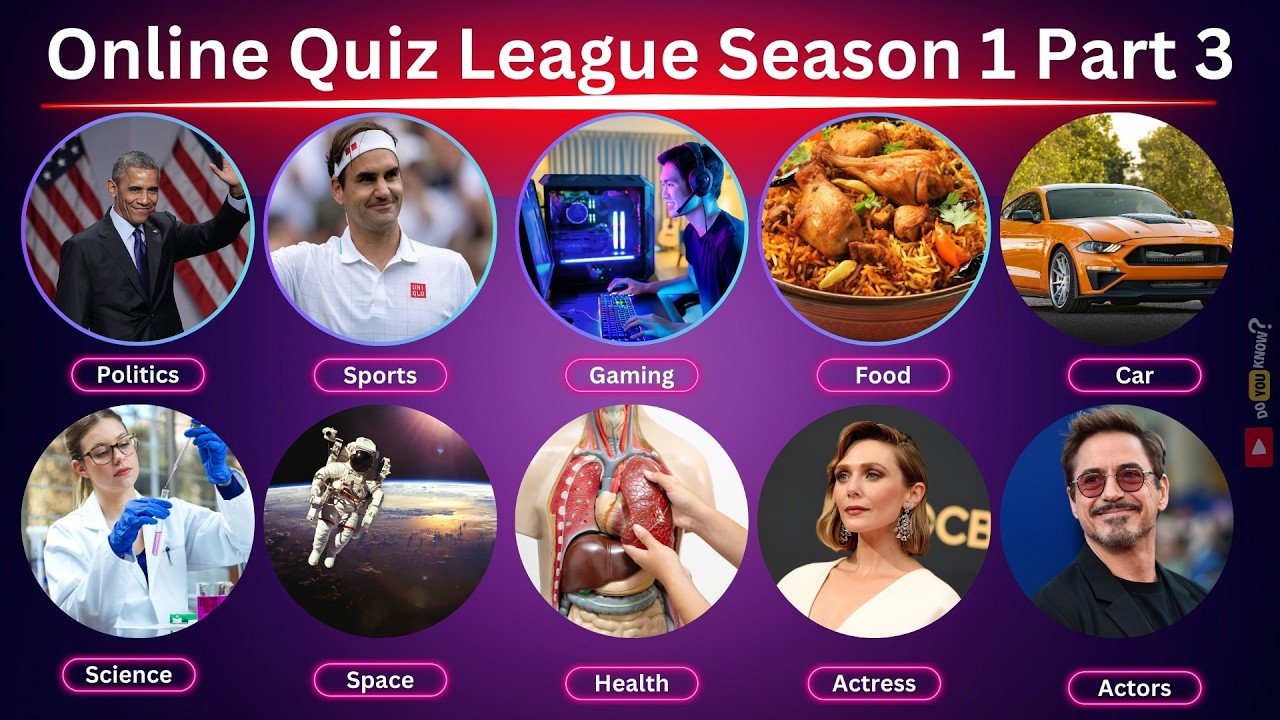 Online Quiz League Season 1 Part 3 - YouTube