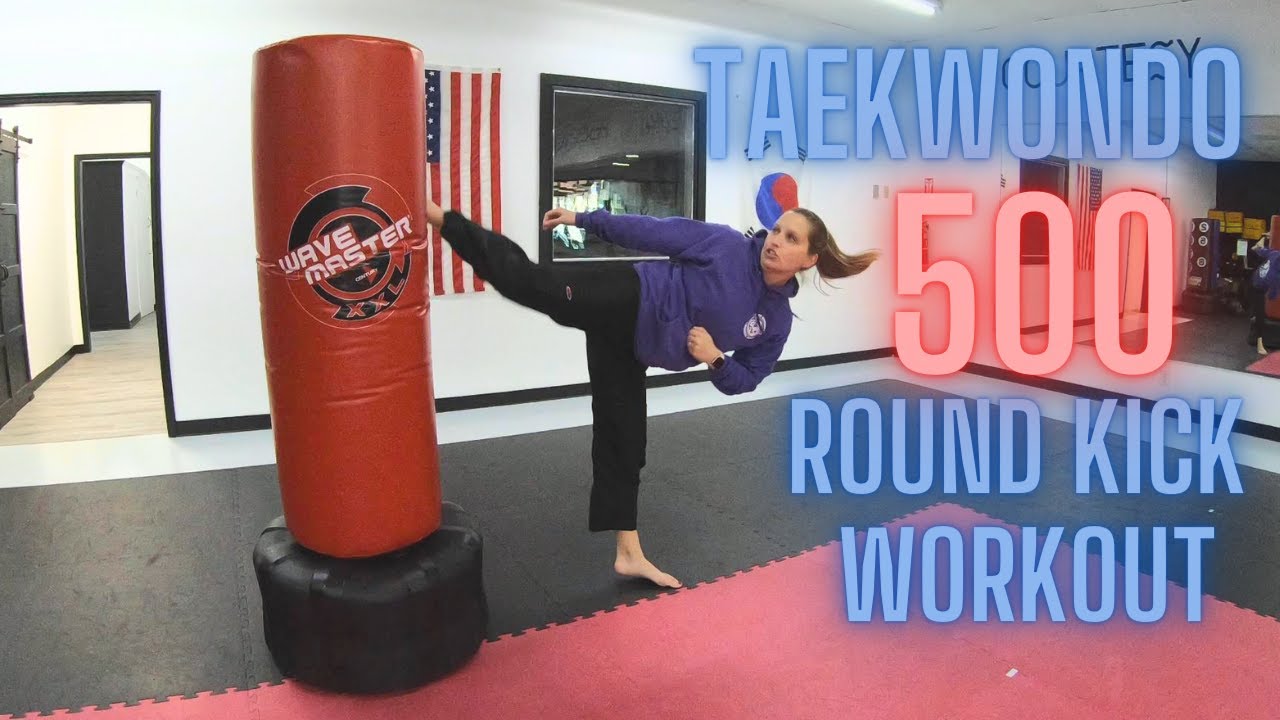 Taekwondo 500 Round Kick Workout - YouTube
