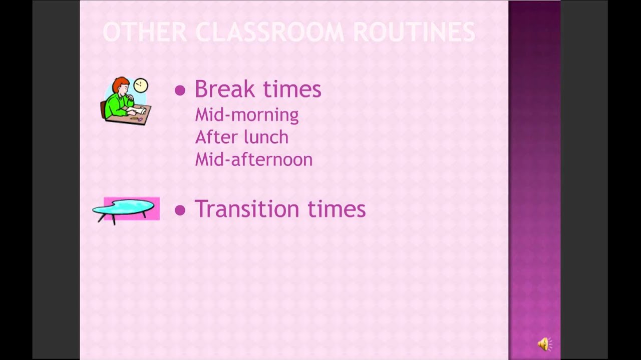 CLASSROOM PROCEDURES FOURTH GRADE - YouTube