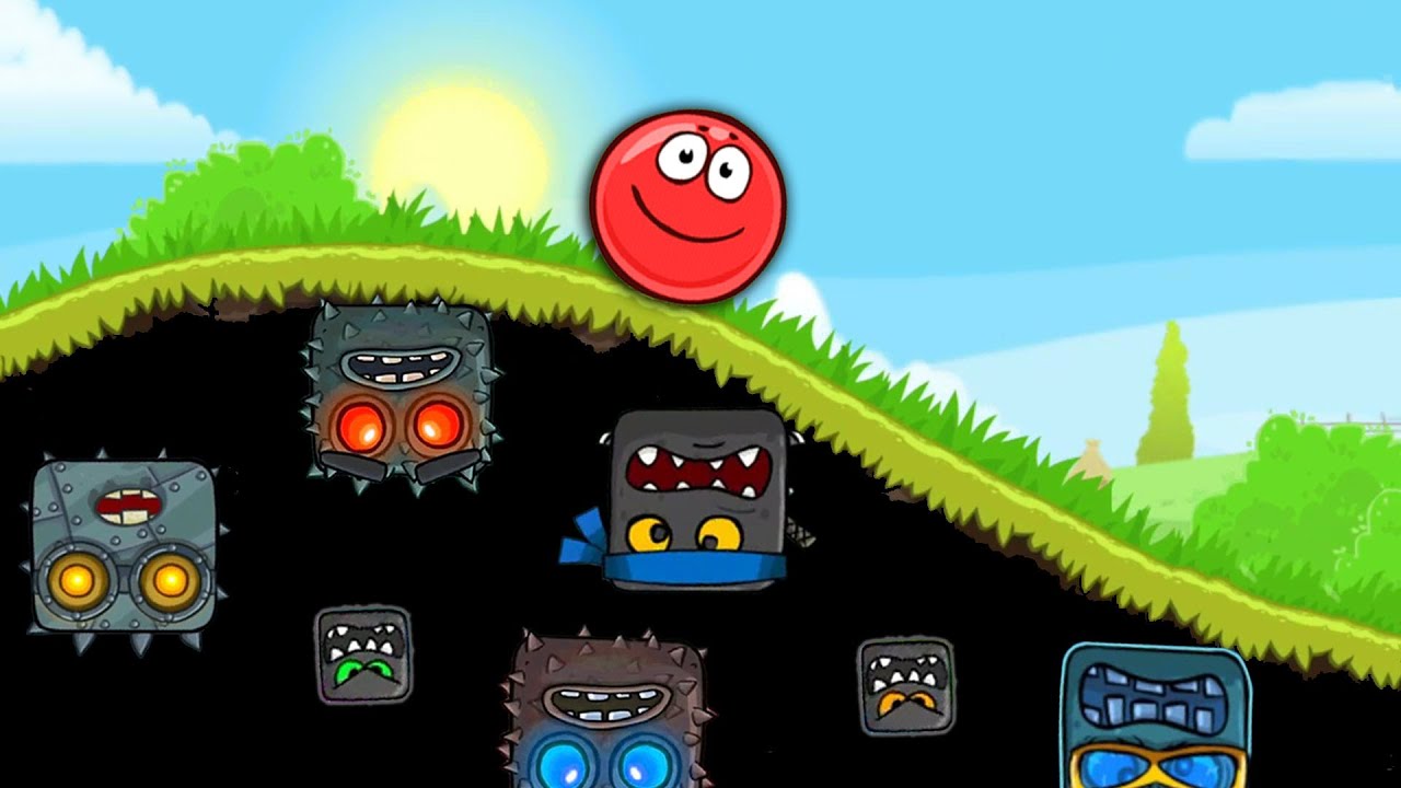 Red Ball 4 - Funny Superspeed Up Side Down Burried Gameplay in Caves ...