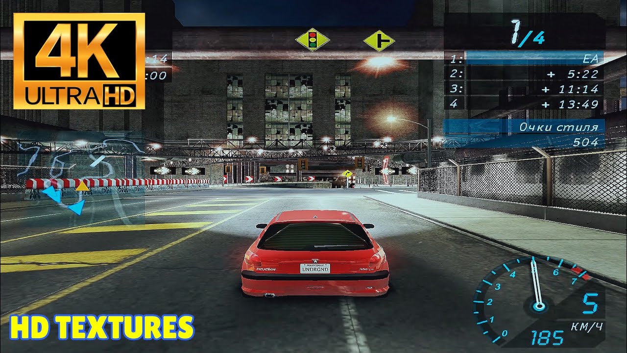 NFS Underground 4K Remastered HD Textures - YouTube