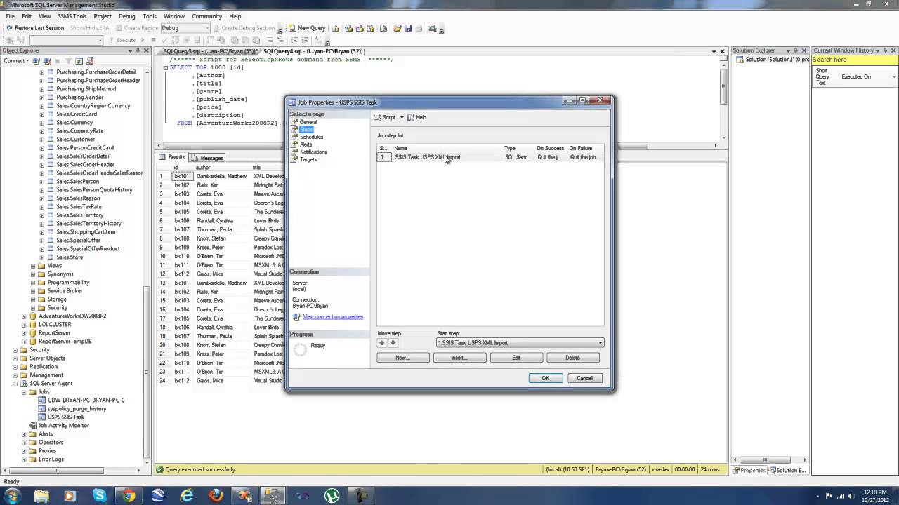 Xml Etl In Ssis 2008r2 Youtube