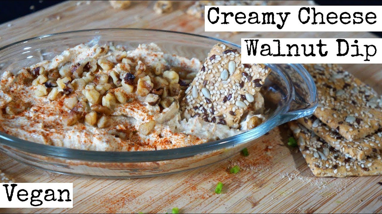 Creamy Vegan Cheese Walnut Dip - YouTube