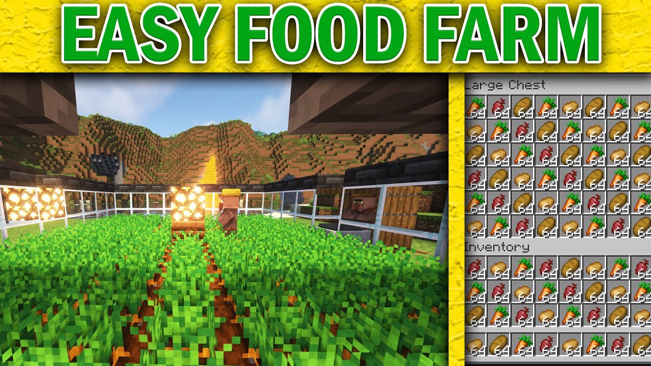 Minecraft AUTOMATIC food Farm 1.20! (Survival | Bedrock | Java) - YouTube