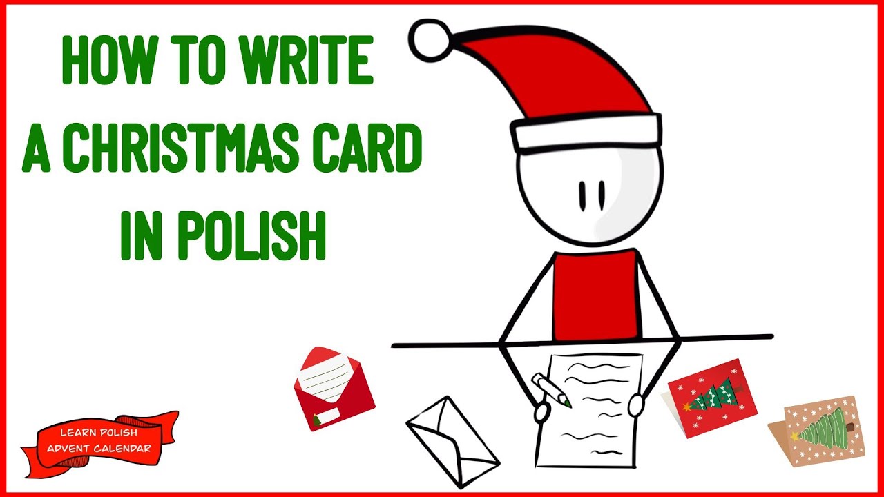How to write a Christmas card in Polish - YouTube