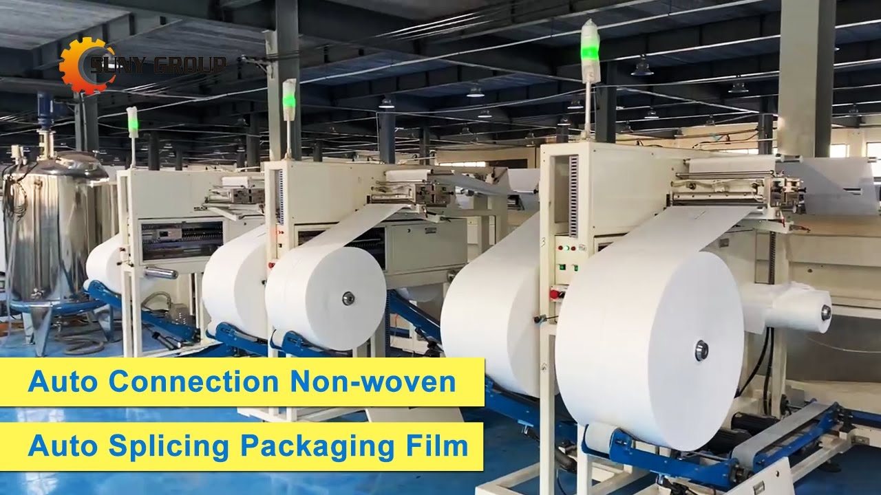 Wet Wipes Production Line with Auto Connection Materials and Splicing ...
