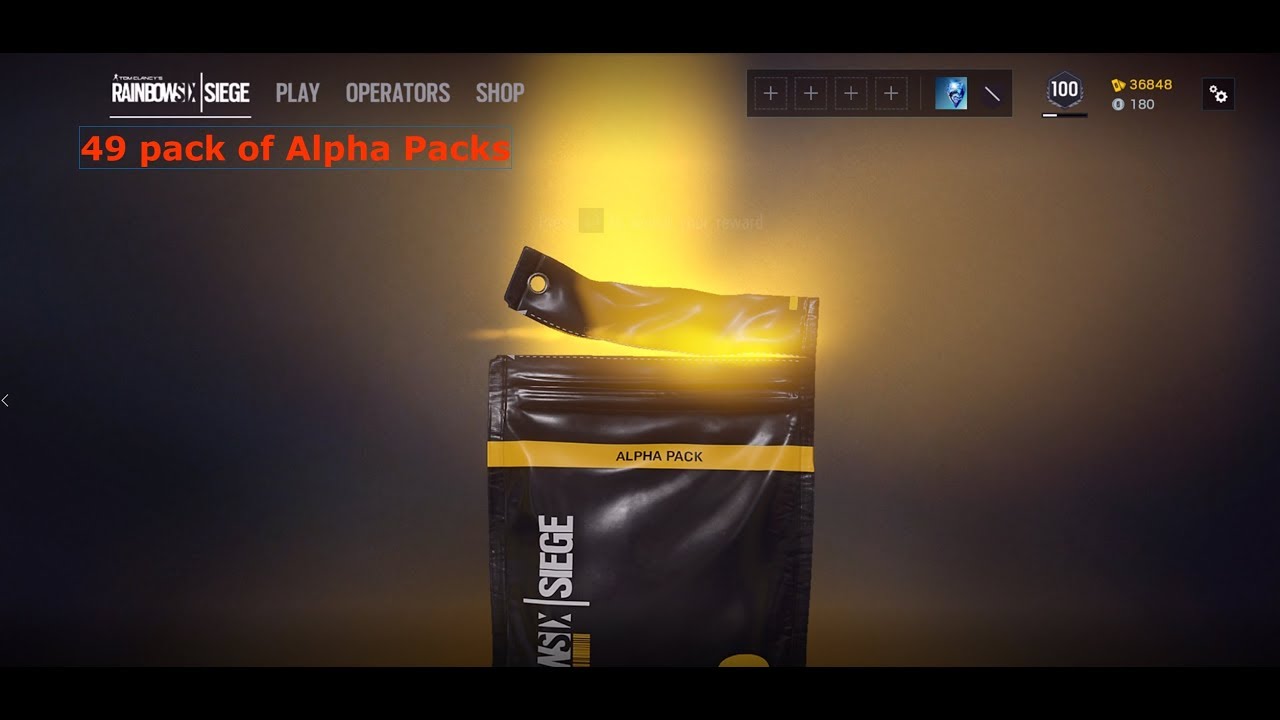 Rainbow Six Seige Alpha pack opening - YouTube