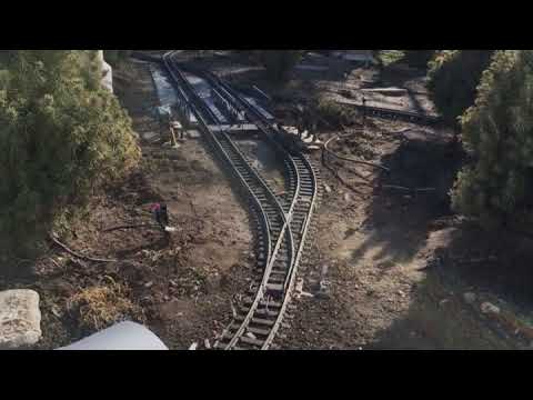 Freight Train Run on Both Loops - YouTube