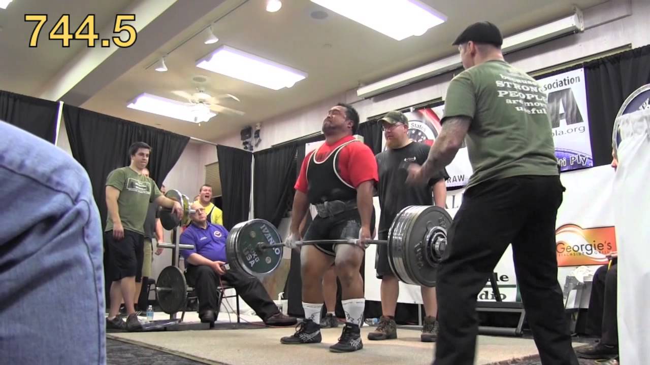 Grant "Higamonster" Higa, 2012 West Coast Open 744.5 Dead Lift - YouTube