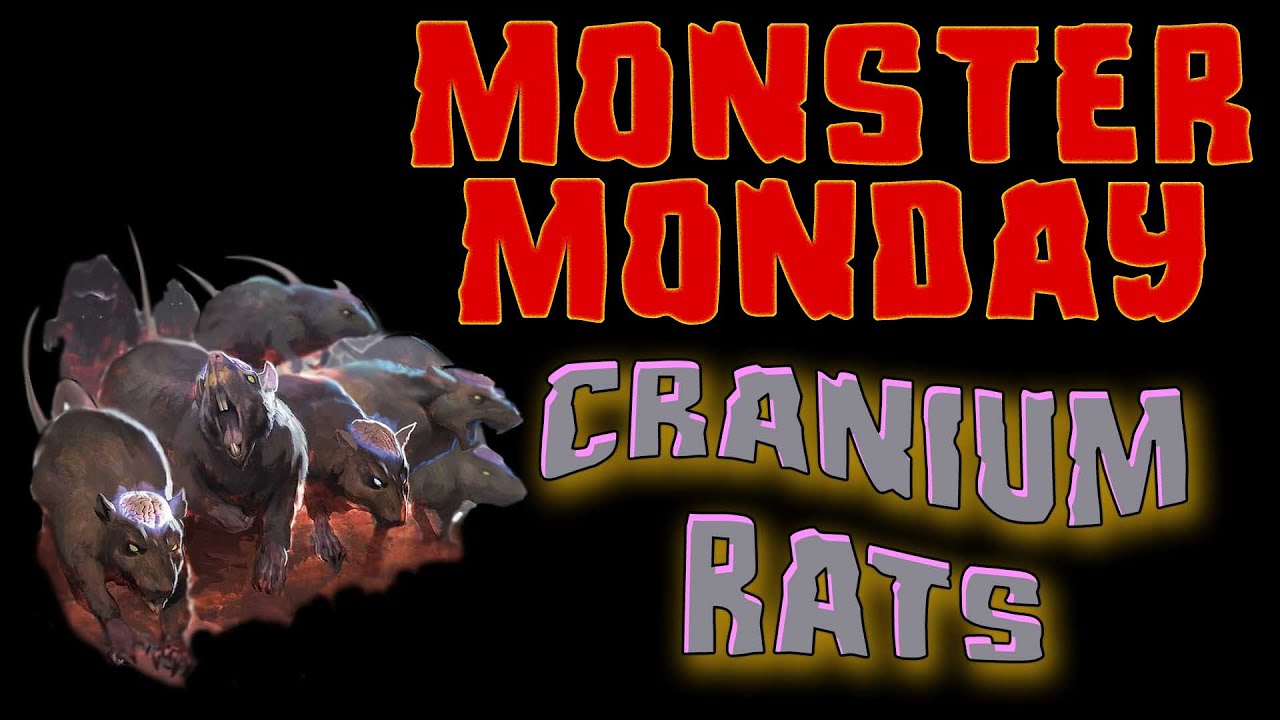 Monster Monday: Cranium Rats - D&D, Dungeons & Dragons - YouTube