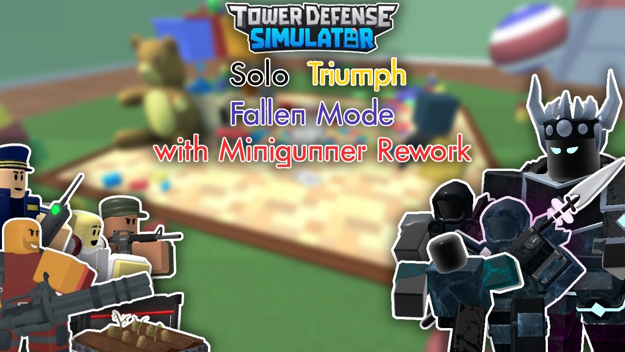 Solo Fallen Triumph with Minigunner Rework - Tower Defense Simulator ...