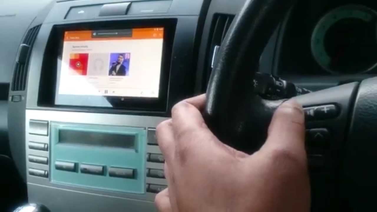 Google Nexus 7 Android Tablet as a Toyota Corolla Verso Double Din ...