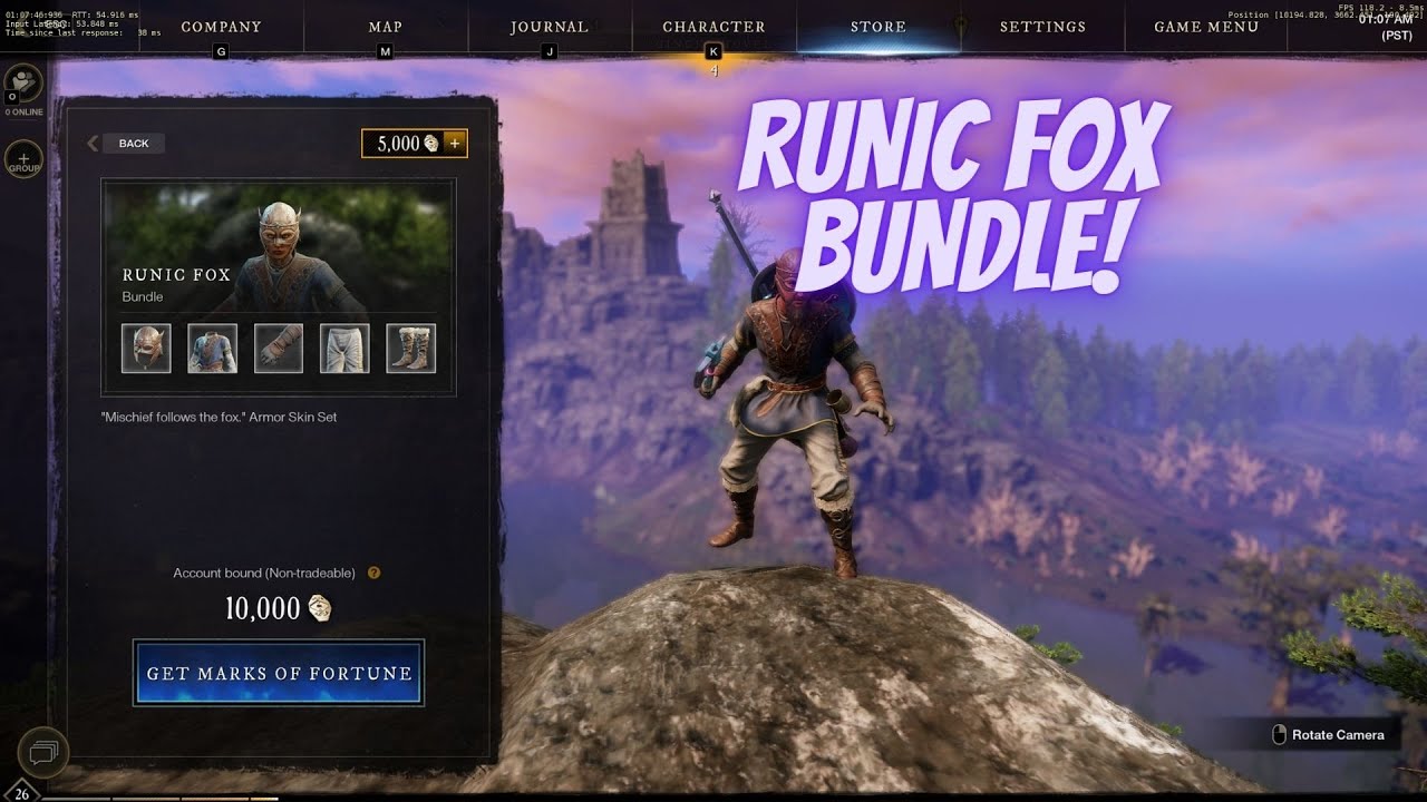 Runic Fox Bundle - New World Skins - YouTube