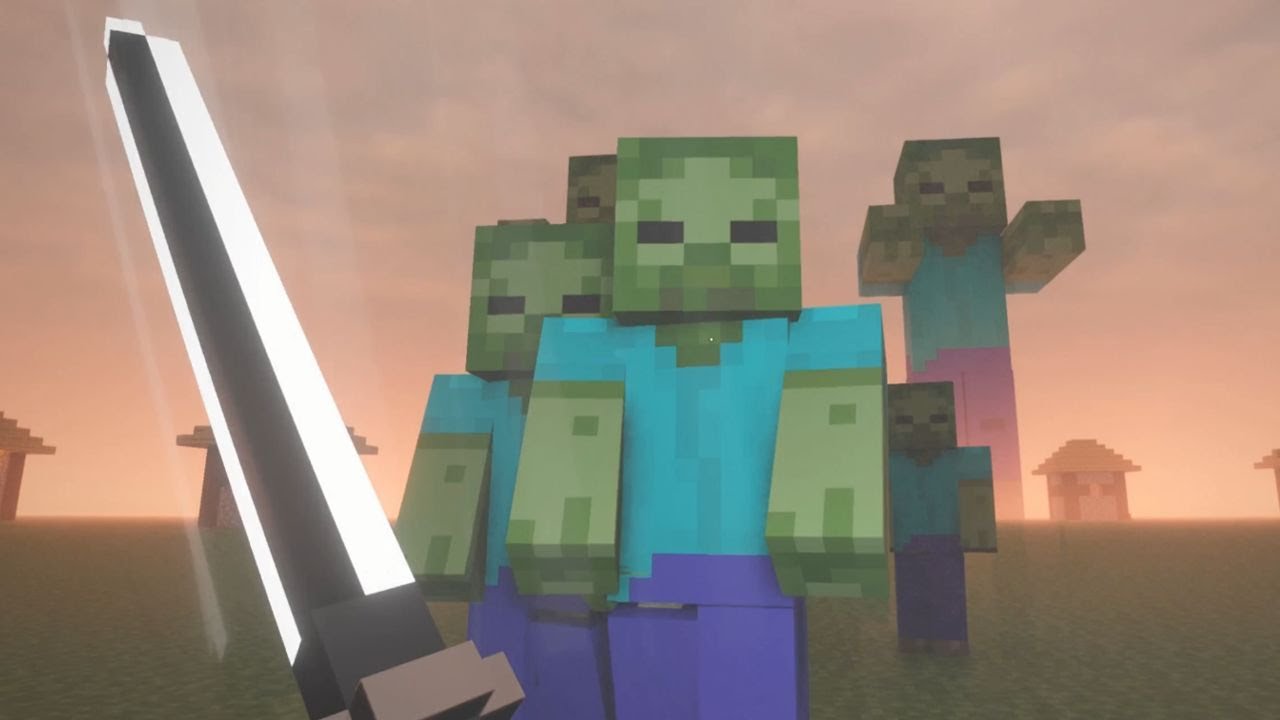 DARKSABER vs 100 Realistic Minecraft ZOMBIES in TEARDOWN - YouTube