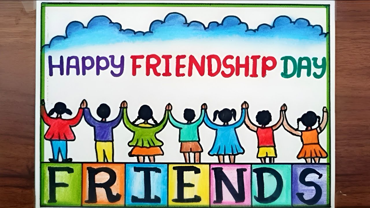 Friendship Day Drawing | International Friendship Day Drawing | Best ...