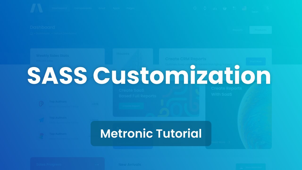 SASS Customization - Metronic 8 Admin Template - YouTube