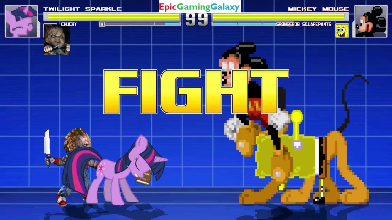 Chucky The Killer Doll & Twilight Sparkle VS SpongeBob SquarePants ...