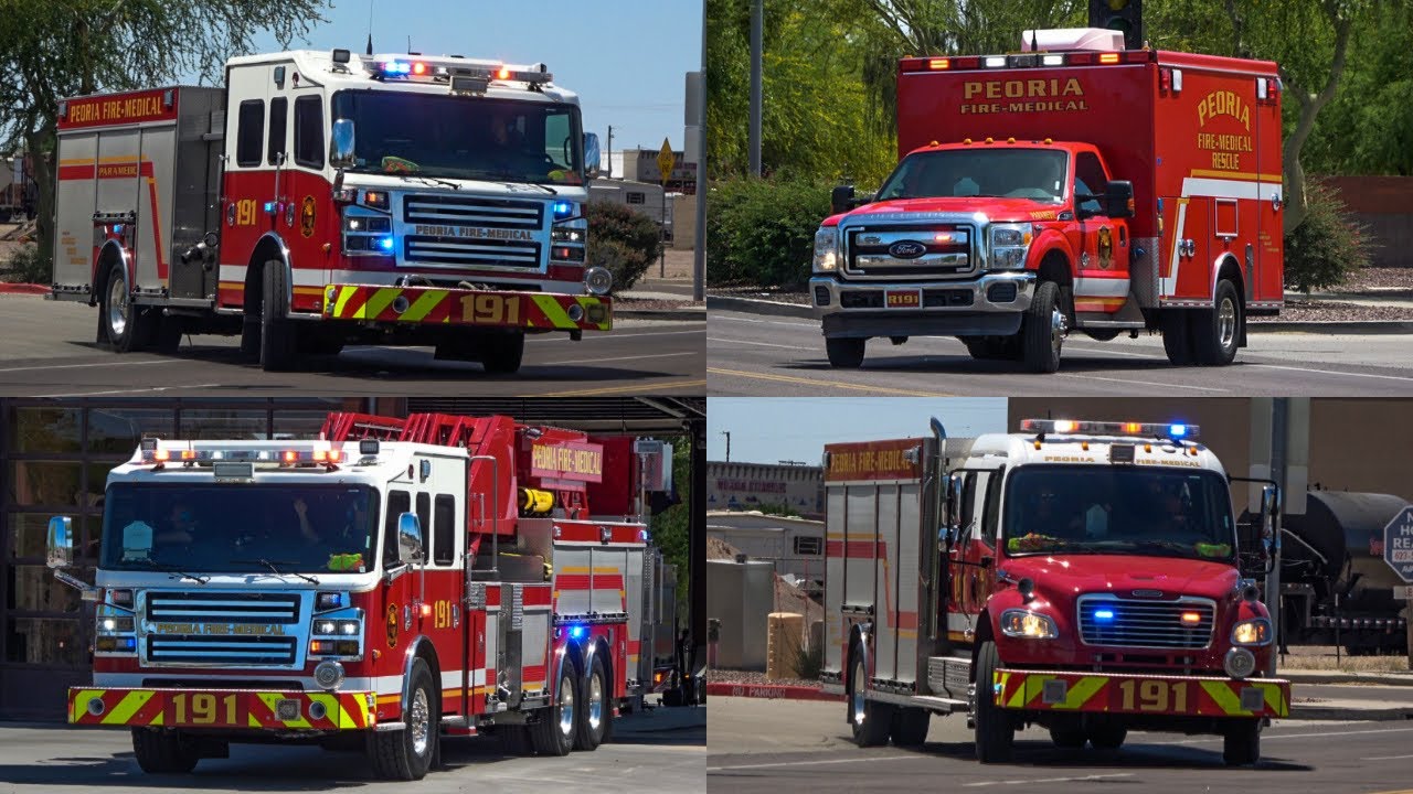 Peoria Fire/ Medical Dept. Station 191 Responding - YouTube