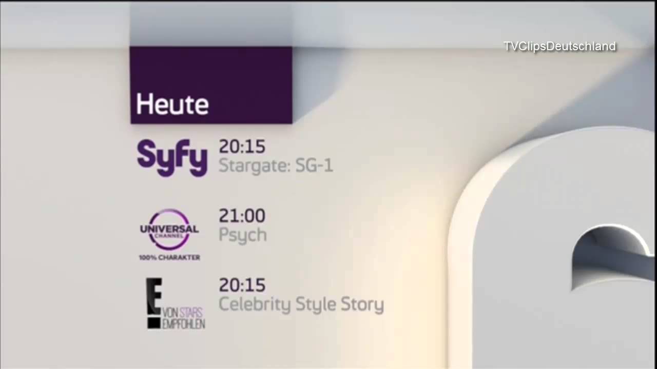 Deine Primetime auf Syfy,Universal Channel und E! I Programmvorschau ...