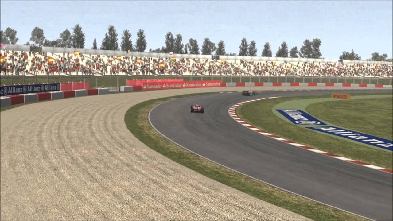F1 20011 Codemaster salida de boxes tarde y adelantamiento ALONSO ...