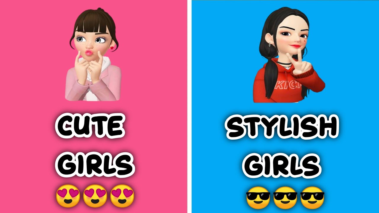 Cute girls vs Stylish girls 👩🏻‍🦱💁🏻‍♀️😎👩🏻‍🦰👩🏼‍🦱 - YouTube