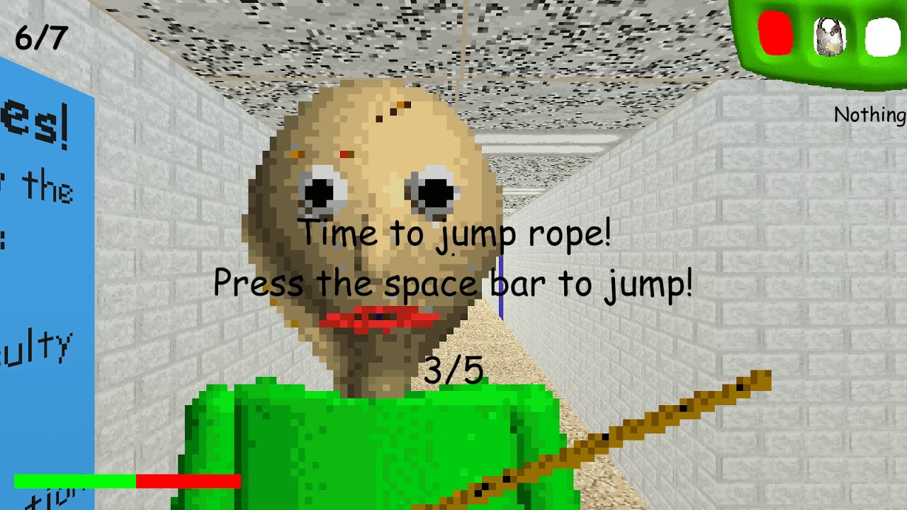 Baldi's Basics In Education And Learning 1.2.2 Gameplay - YouTube