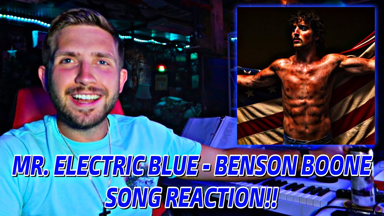 Benson Boone - Mr. Electric Blue **SONG REACTION!!** - YouTube