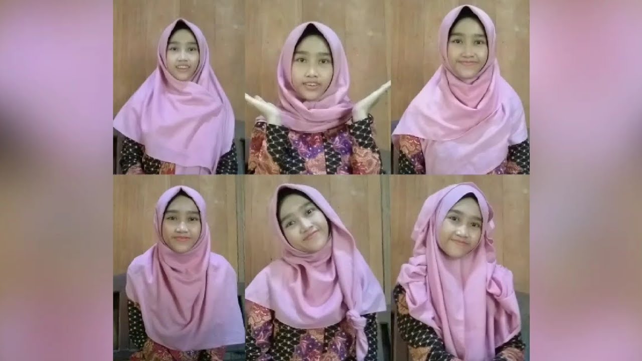 Tutorial Jilbab ( Variasi Jilbab Segiempat ) - YouTube