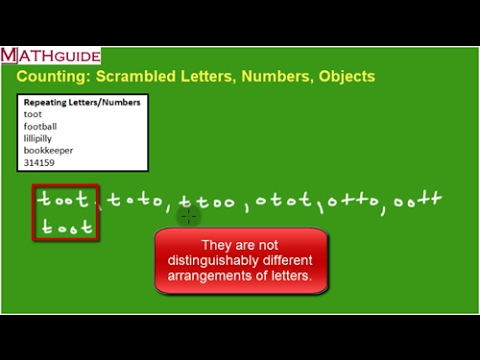 Counting: Scrambled Letters, Numbers, and Objects - YouTube