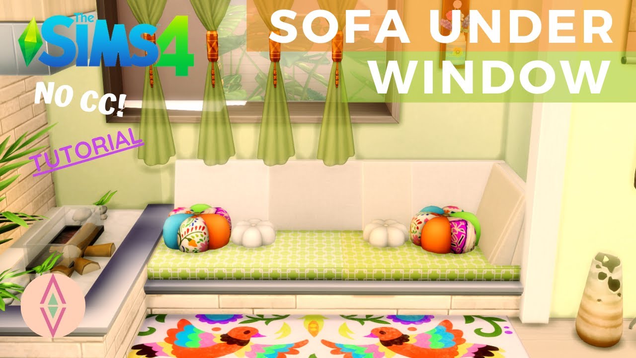 3. SOFA UNDER WINDOW 💚 - FROM "MODERN FAMILY HOME" - (NO CC) - SIMS 4 ...