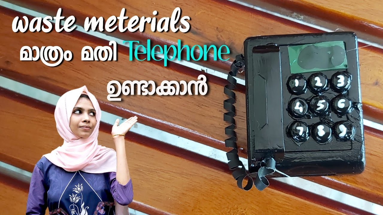 How to make miniature telephone with waste meterials | Miniature ...