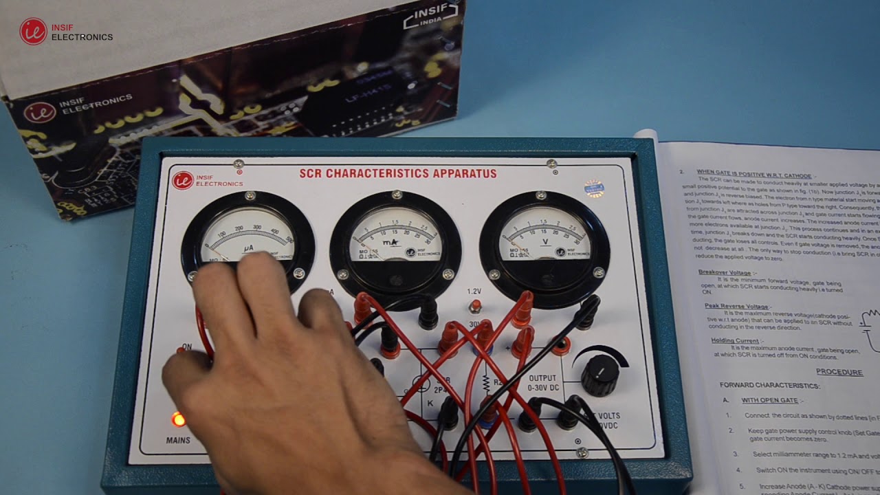 SCR Characteristics Experiment - YouTube