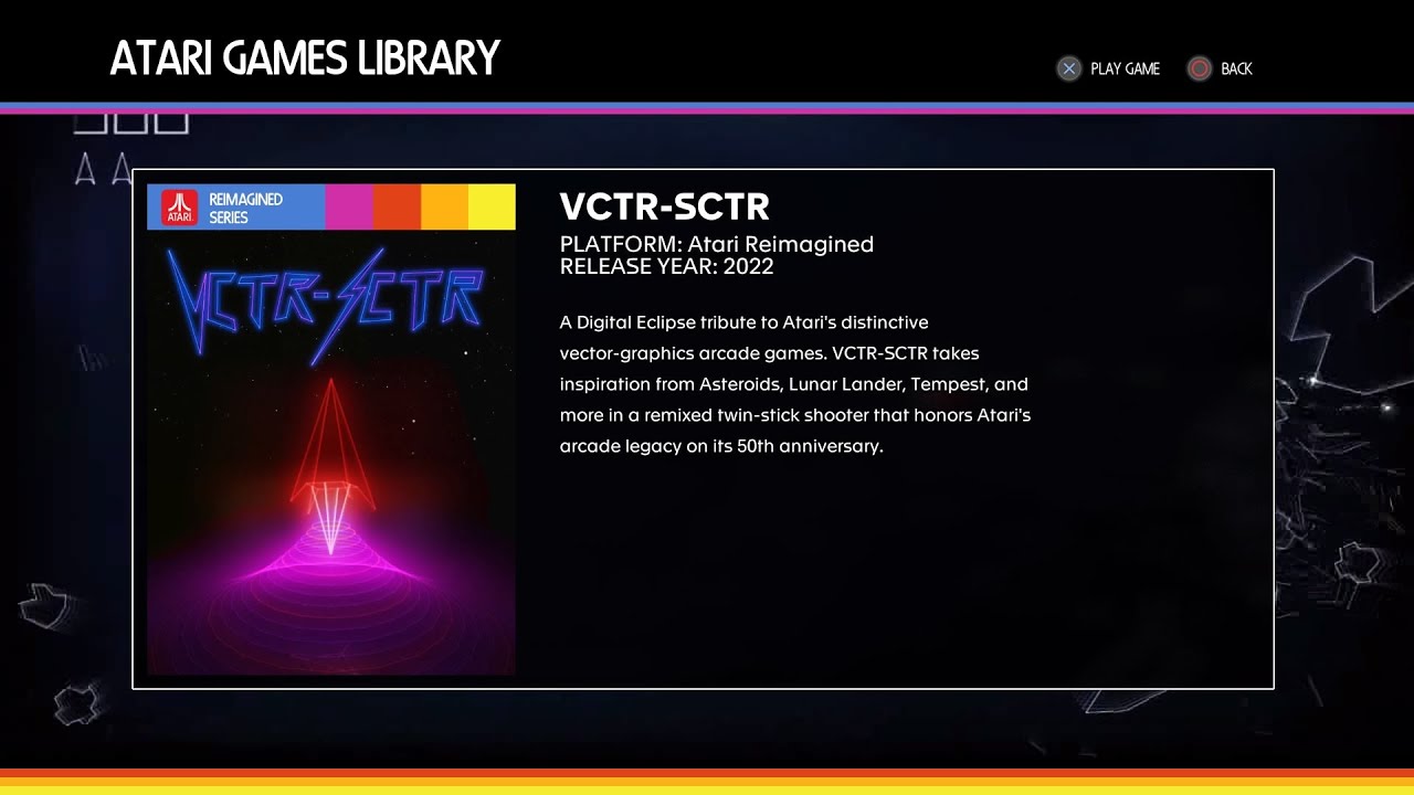 Atari 50 VCTR-SCTR Unlocking A New Game PS4 Gameplay - YouTube