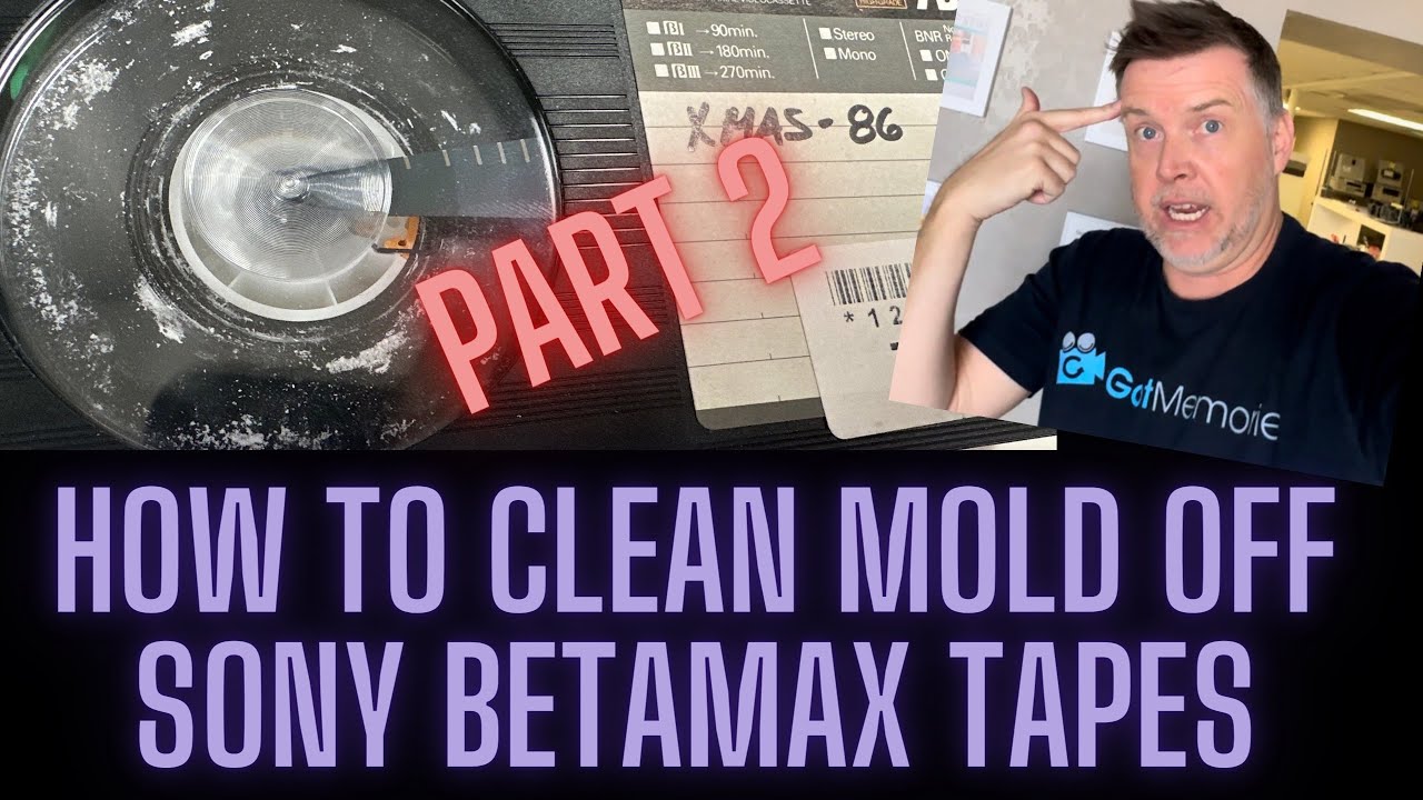 How to Clean Mold off Sony Betamax Tapes Part 2 - YouTube