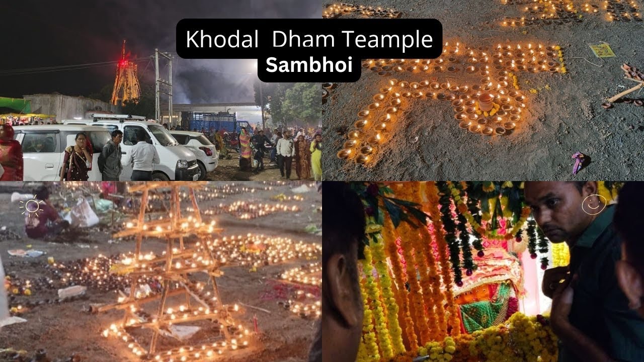 Khodal Dham Temple At Sambhoi, Karjan, Gujarat|. H J PAWAR VLOG - YouTube
