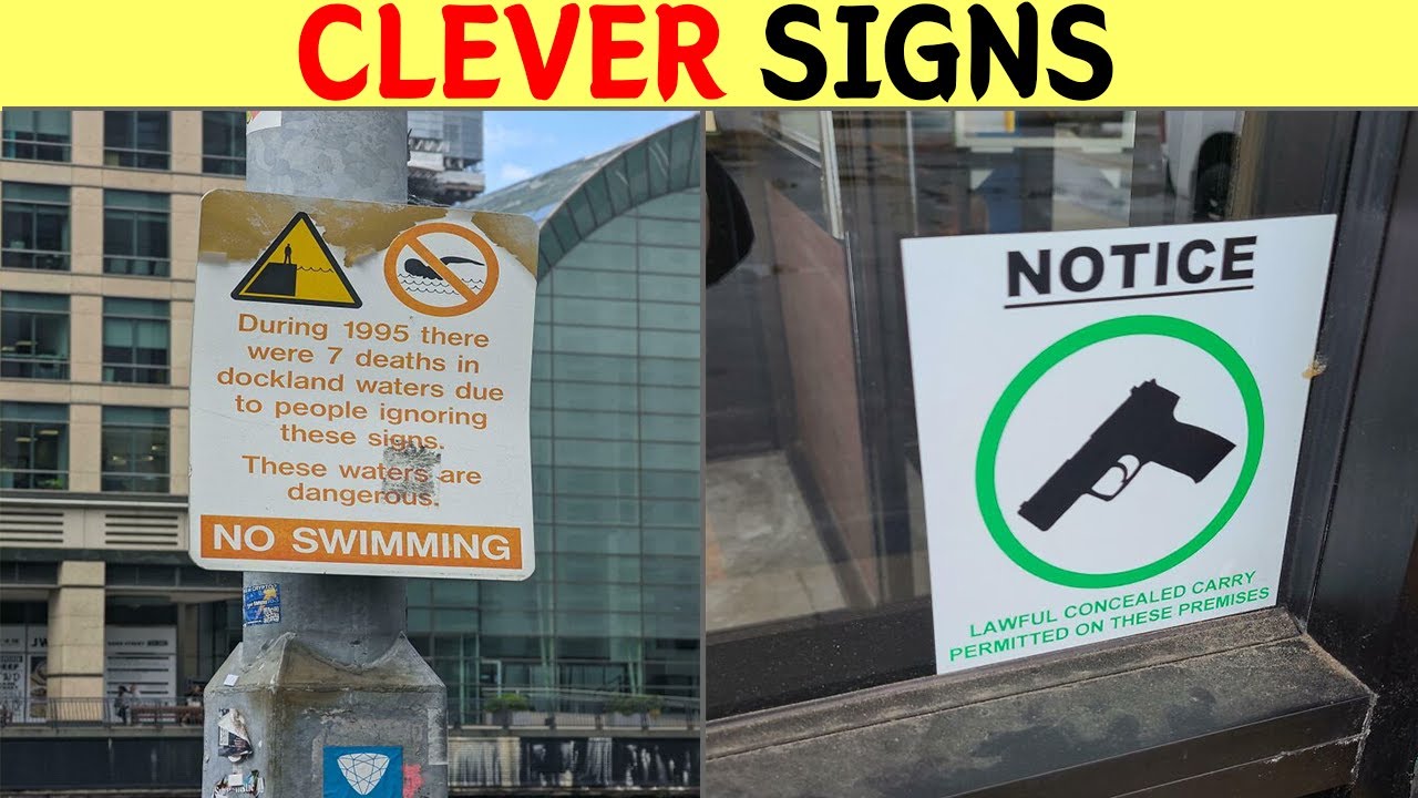 50 Brilliant Signs in Public That Will Make You Smile! - YouTube
