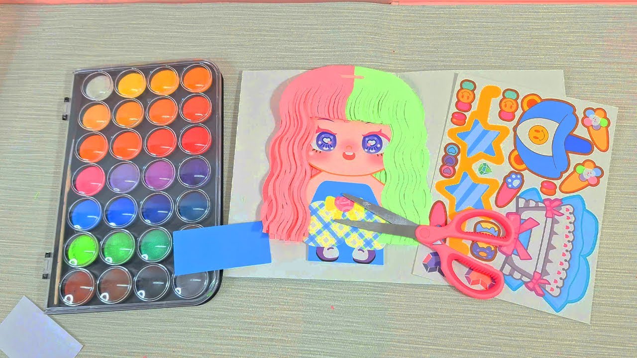 10 Minutes Satisfying ️ Paper Doll Haircuts ️, Hair Extensions, Styles ...