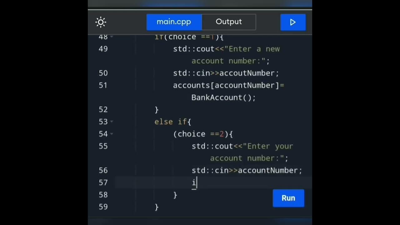 How to write a c++ program to simulate a simple banking system where user can deposit, withdraw ...
